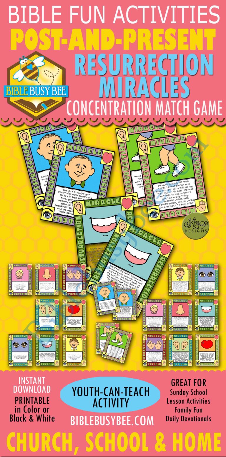 MISSION OF JESUS: Resurrection Miracles match game (Poster Presentation ...