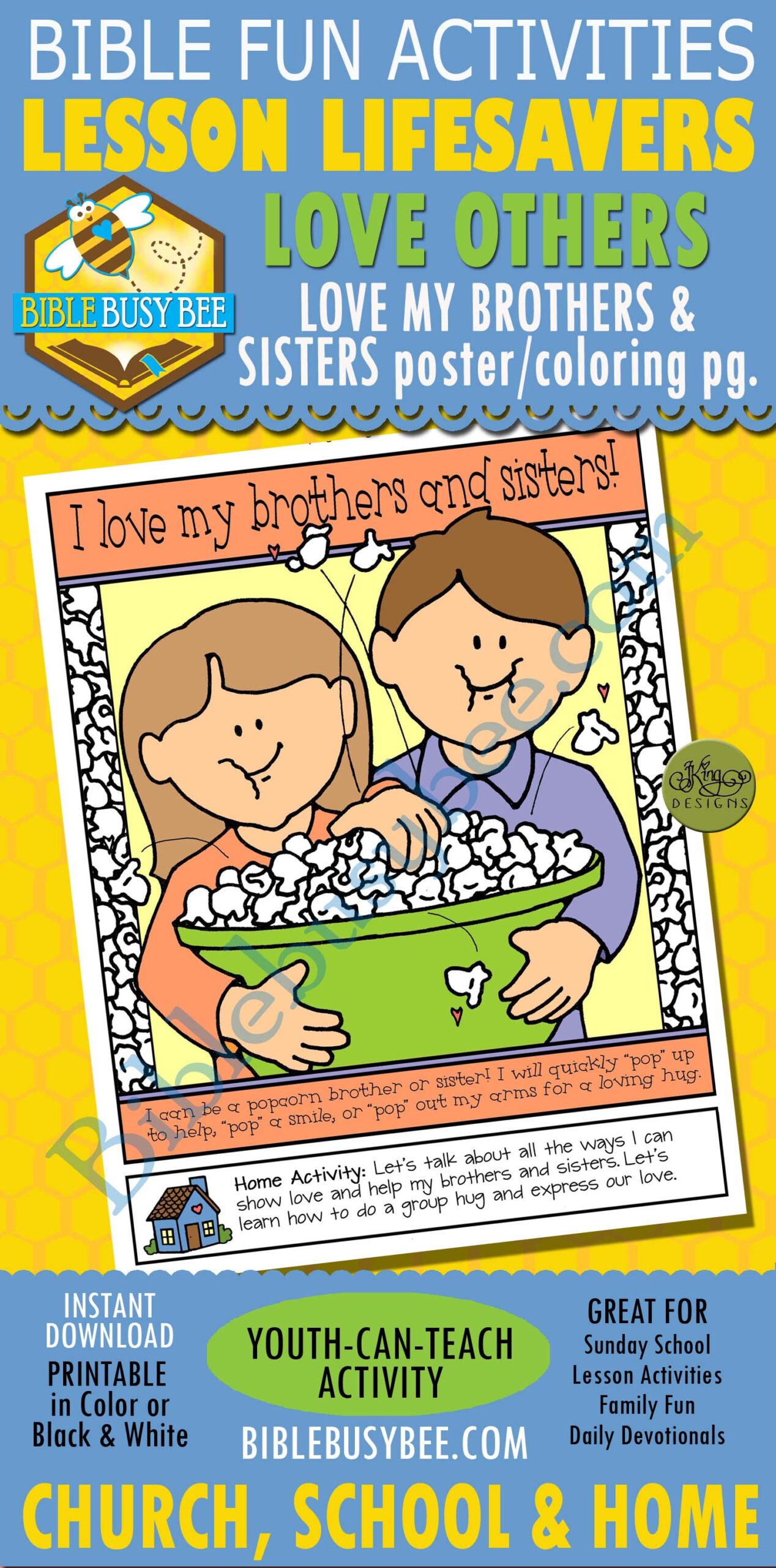 LOVE OTHERS Lesson Lifesaver Activity: “I love my brothers and sisters ...